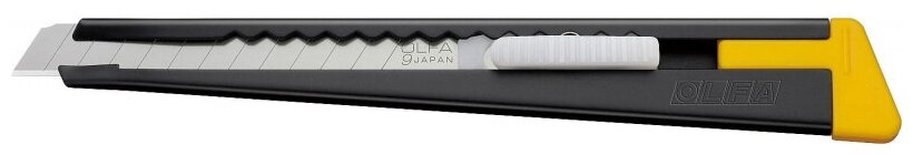 Нож OLFA с металлическим корпусом, 9мм, черный, OL-180-BLACK