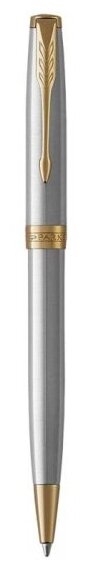 Ручка шариковая Parker Sonnet Core K527 (1931507) Stainless Steel GT M черные чернила подар. кор.