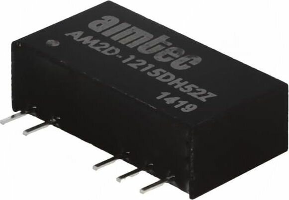 Преобразователь AIMTEC AM2D-1215DH52Z DC/DC 2Вт Uвх 10,8-13,2В Uвых 15ВDC SIP7 1 шт
