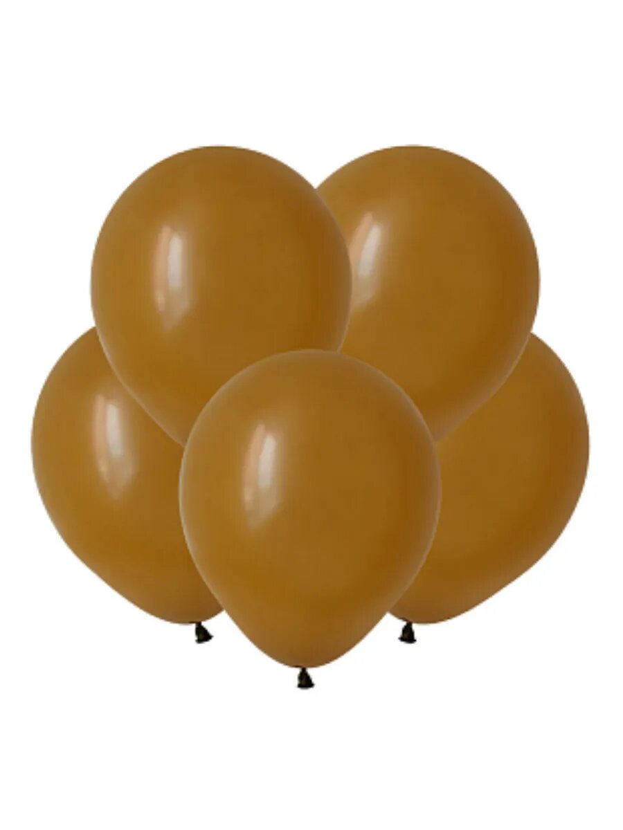 Коричневый, Пастель / Сhocolate, латексный шар (18"/46 см ) 10 шт. / DECOBAL, Вьетнам
