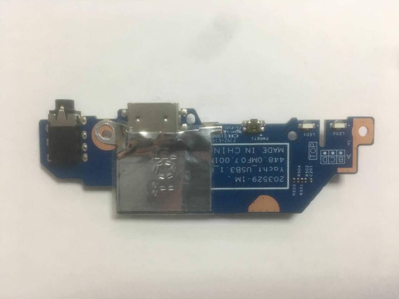 Плата USB с аудио-выходом и кнопкой включения 448.0MF07.001M для ноутбука Acer Spin 3 SP313-51N 55. A6DN1.001