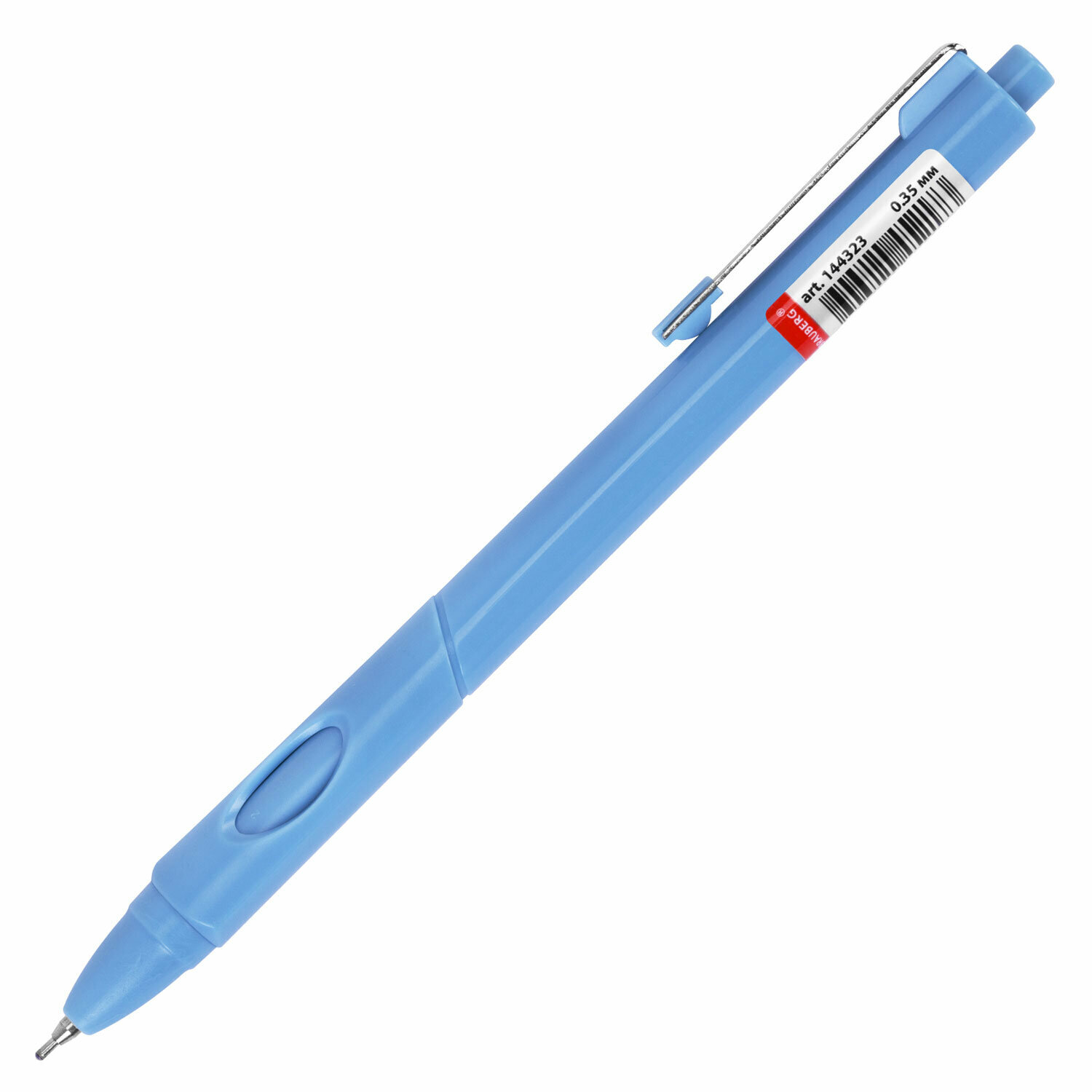 Упаковка 36 шт. Ручка шариковая автоматическая с грипом BRAUBERG "COMFORT GRIP", синяя, игольчатый наконечник 0,7 мм, линия письма 0,35 мм, 144323