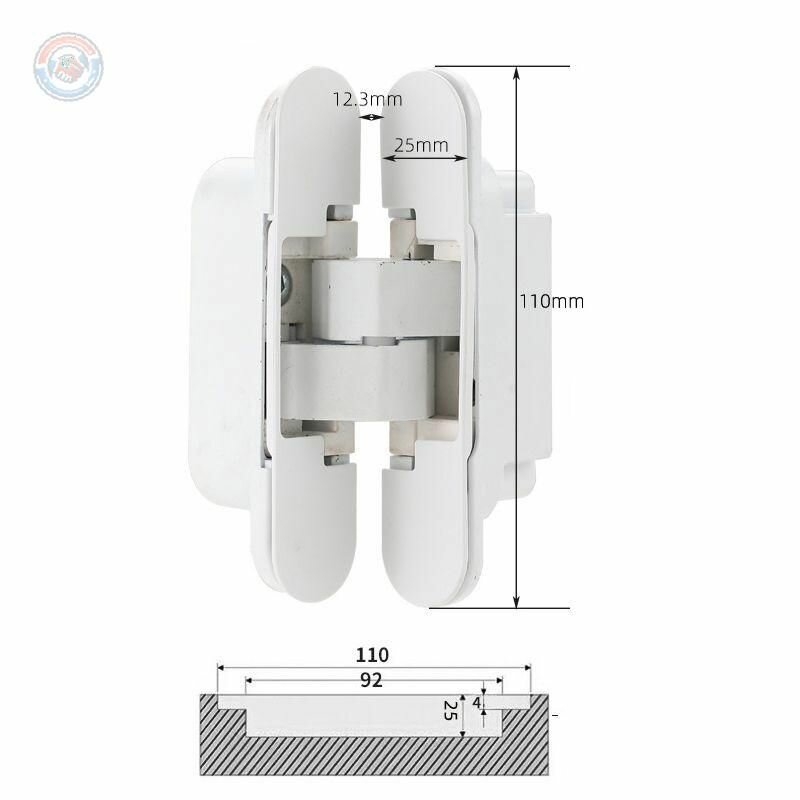 Скрытые дверные петли Krona Koblenz Kubica K1019, универсальные скрытые навесы для межкомнатных и входных дверей, скрытый монтаж, безопасность и эстетика
