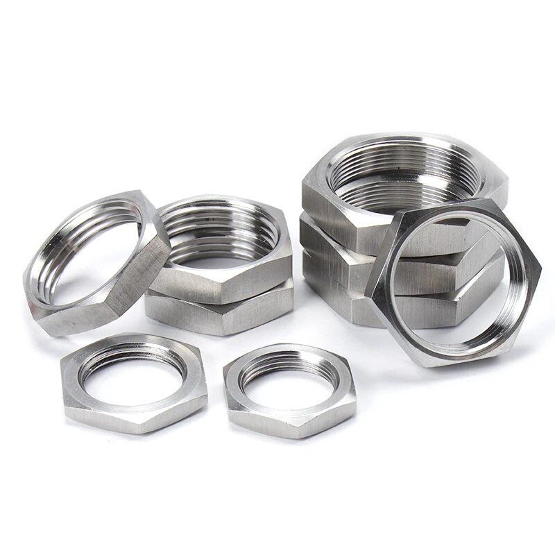 Шестигранные стопорные гайки из нержавеющей стали BSPT 1/8-2 дюйма 5 шт 1 1I4inch 79g