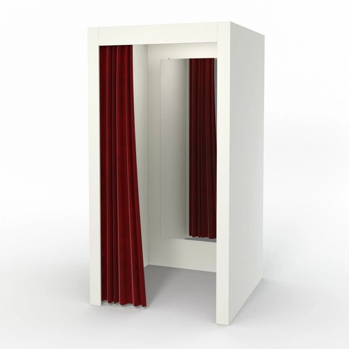 Кабина примерочная Акро Групп, ЛДСП, цвет белый, 205x122x120см