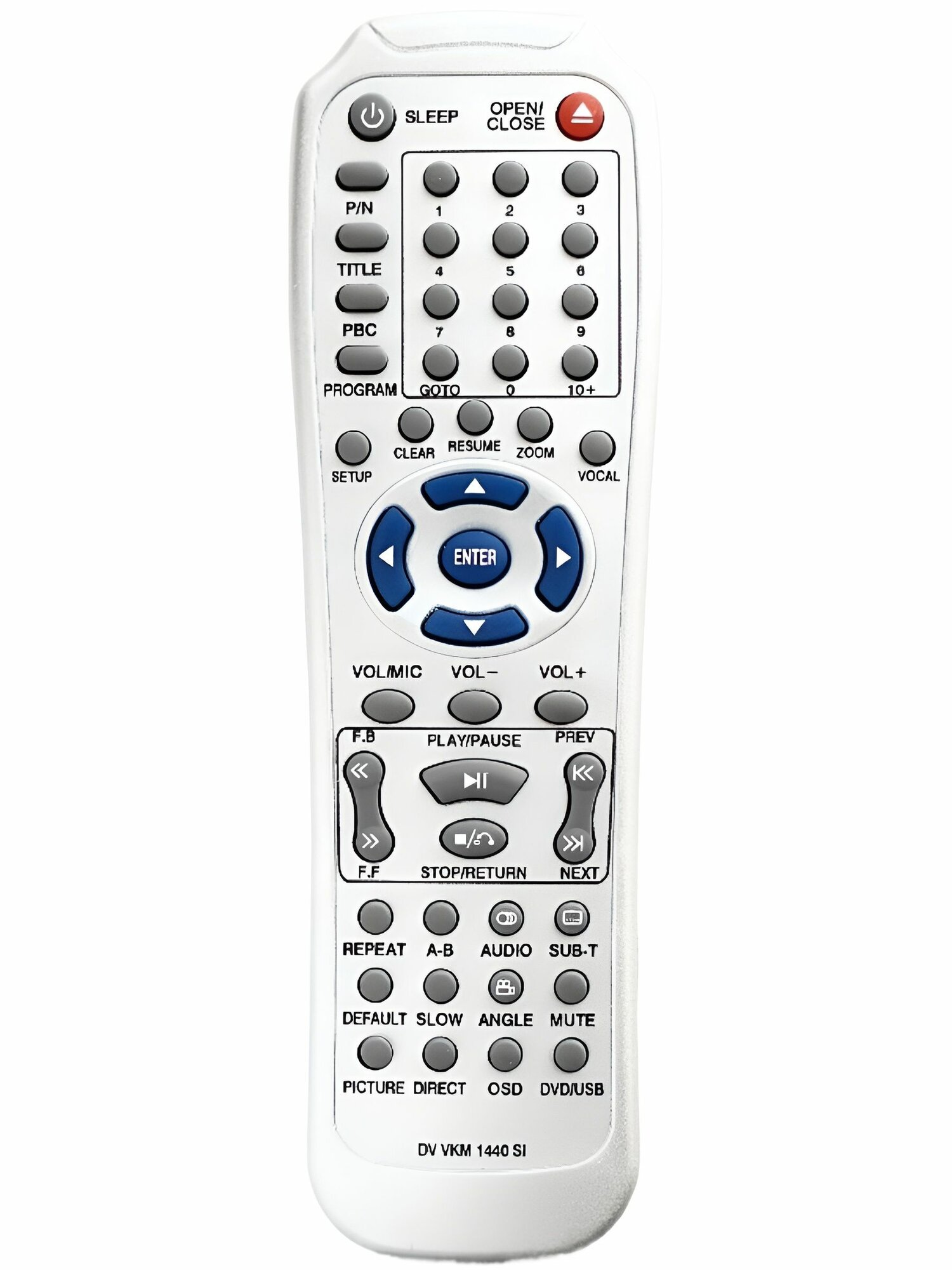 Пульт DV VKM 1440SI для DVD-плеера ELENBERG, AKAI др,