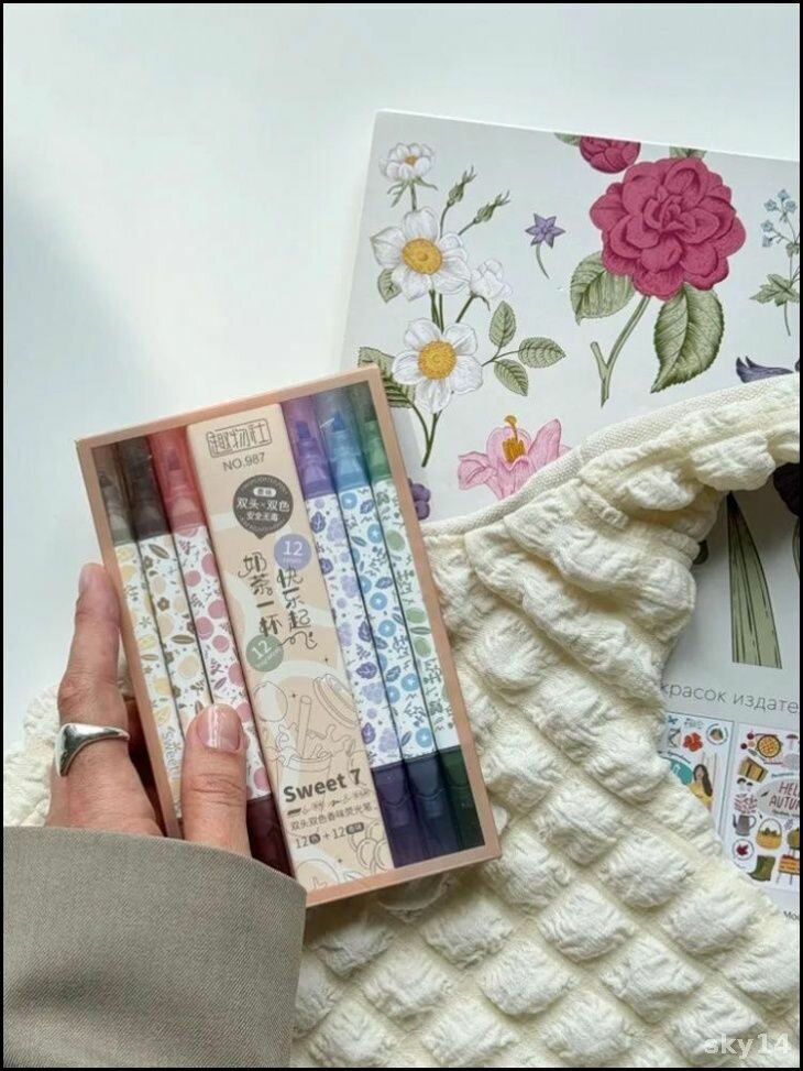 Пастельный бестселлер маркеров, комплект 6 штук