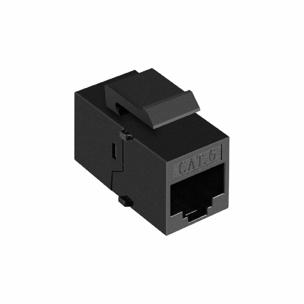 EXEGATE Коннектор EX297269RUS Модуль проходной CP45-KJ-UC6 RJ45-RJ45 формата Keystone Jack, Кат.6, неэкранированный