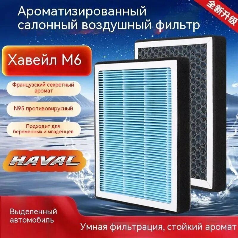 Фильтр салонный арт. Салонный фильтр угольный Haval M6 Plus Хавал М6, Фильтр салонный для автомобиля Haval M6 Plus, воздушный фильтр кондиционера0.06, 1 шт.