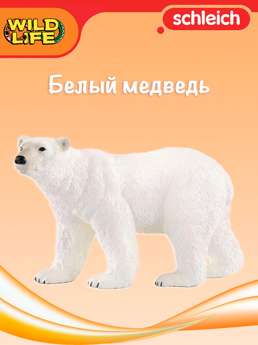 Schleich Wild Life Фигурка "Белый медведь", для детей от 3 лет, 14800