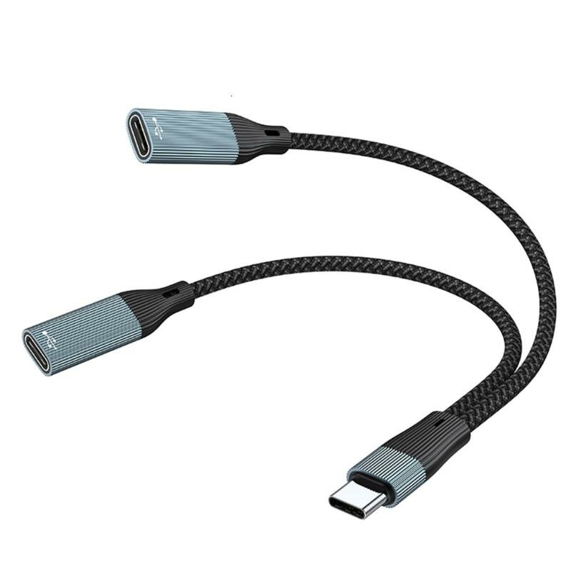 USB-C сплиттер с двумя портами, 2 типа C, гнездо