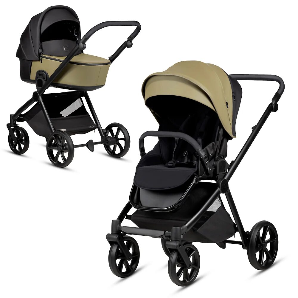 Детская коляска 2в1 Tutis Mio 3+, цвет Olive / Eco (Оливковый), артикул производителя 1622025