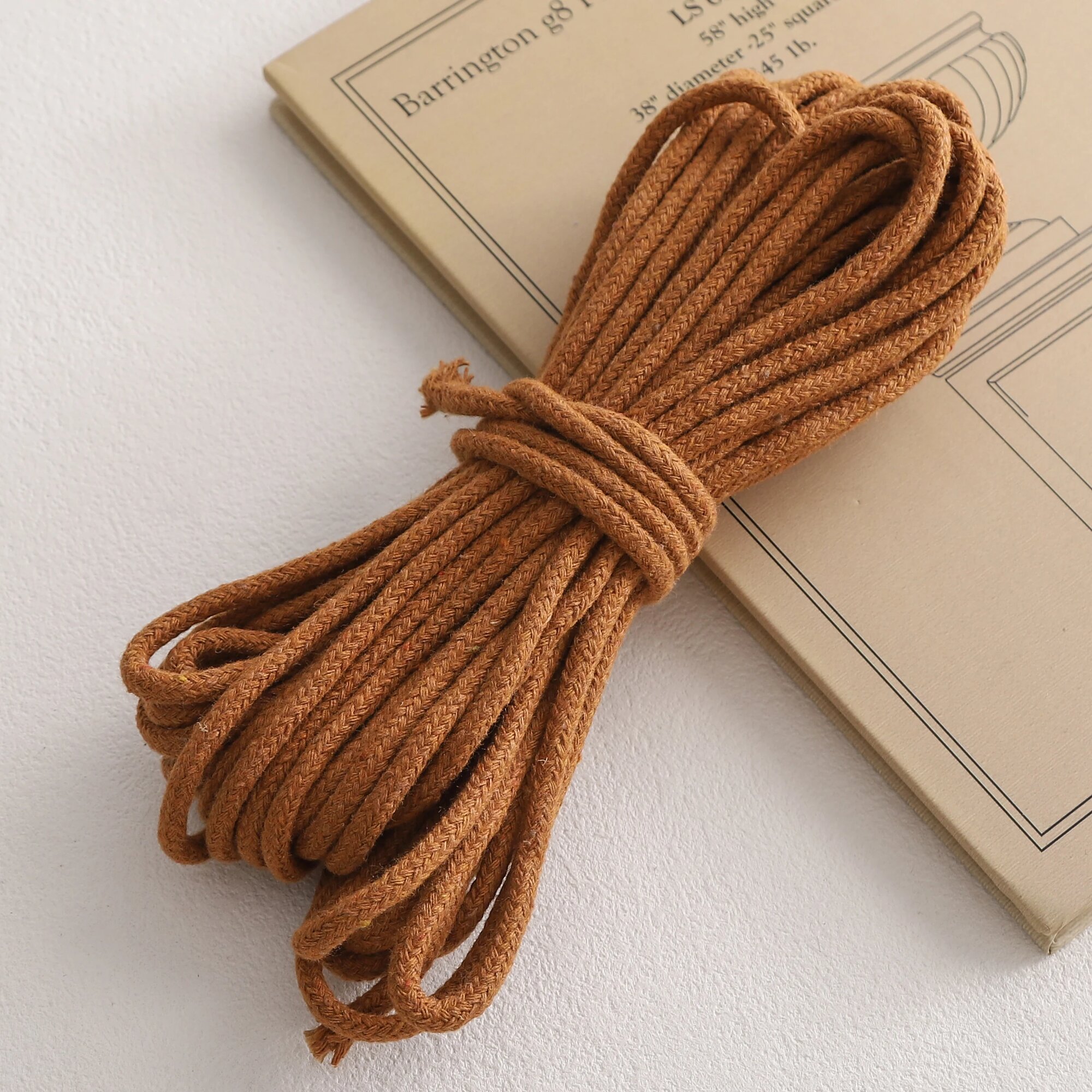 Хлопковый шнур Beadia 10 метров 3 мм Camel