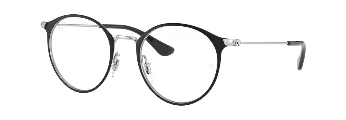 Оправа для очков Ray-Ban RB 1053 4064 , круглая, металл, черная, с салфеткой и футляром