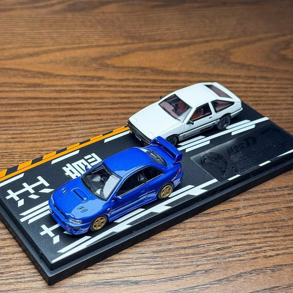 Modeler's 1:64 Toyota AE85 Subaru GC8 из аниме Initial D, металлическая модель автомобиля от японского бренда Anime