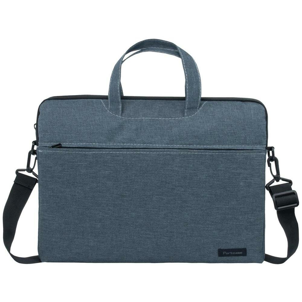 Сумка для ноутбука 15.6 Portcase KCB-165 Grey серый нейлон/полиэстер