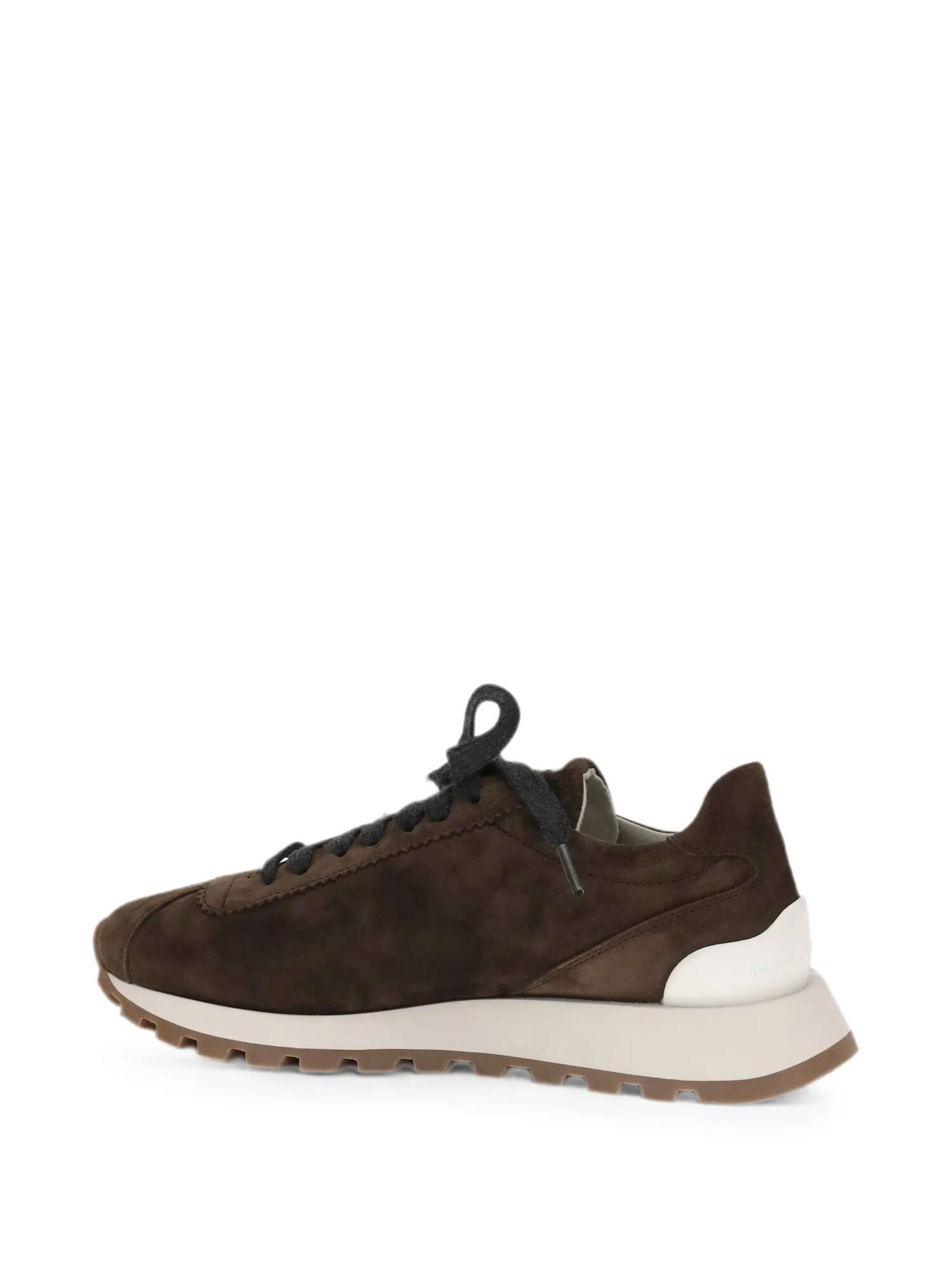 Кроссовки BRUNELLO CUCINELLI Runner, размер 36, коричневый/серый/оранжевый — фото 1