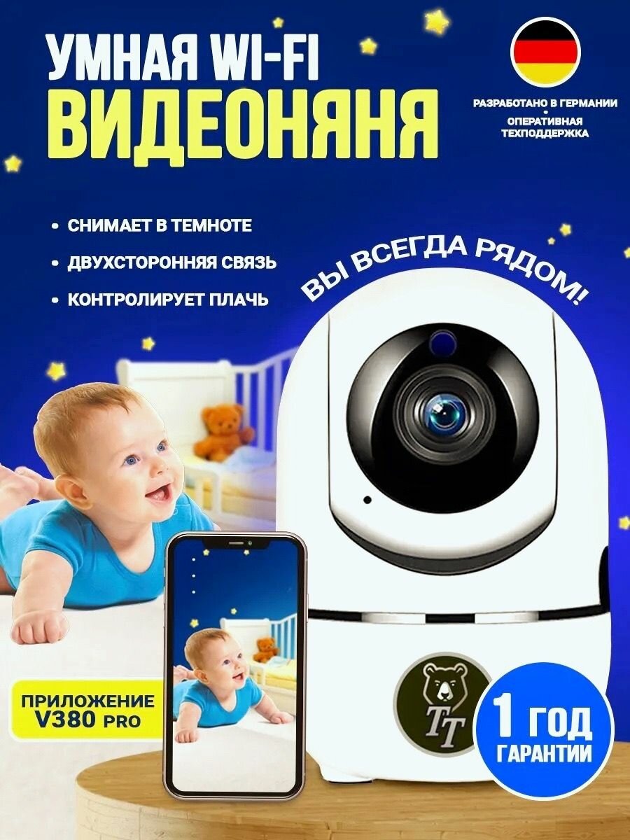 Видеоняня, камера видеонаблюдения, Wi-Fi