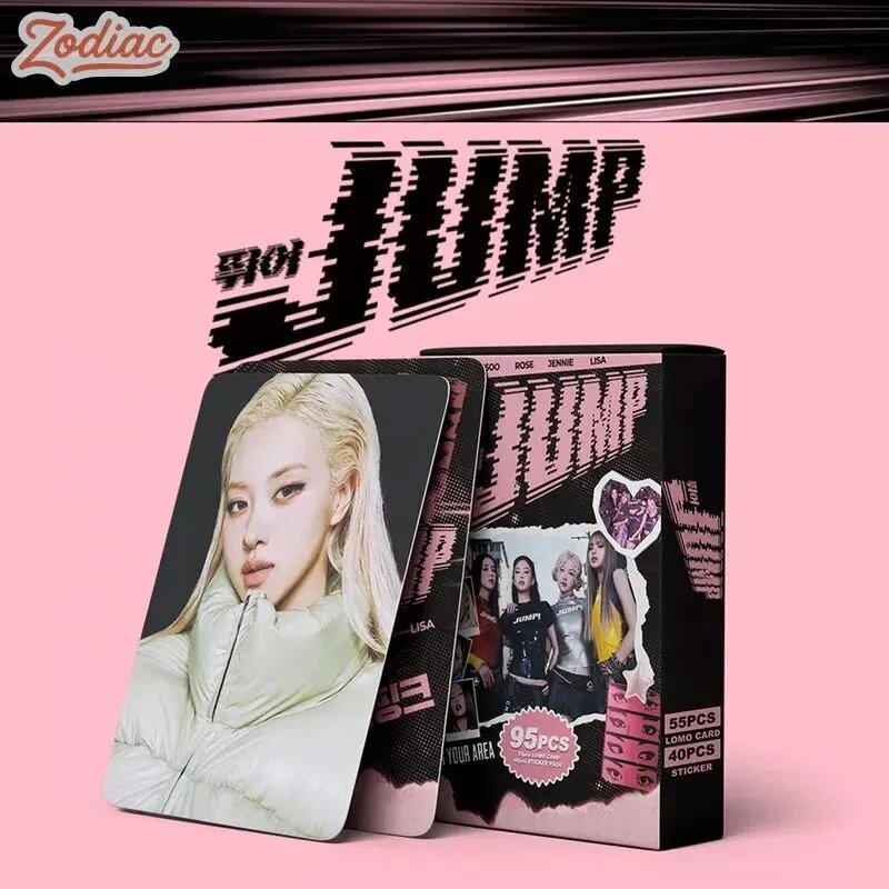 95 LOMO-карточек BLAKCPINK с альбомом JUMP, синглом 2025 года, постер для K-POP, мини-наклейка, поздравительная открытка