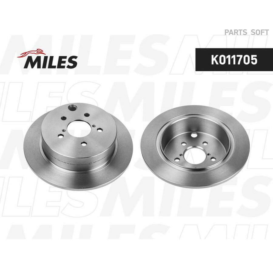 MILES K011705 Диск тормозной SUBARU FORESTER/IMPREZA/XV 1.6/2.0 12- задний ()
