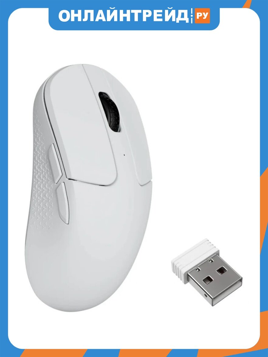 Мышь Keychron Мышь M3 Mini, беспроводная, White (M3M-A24)