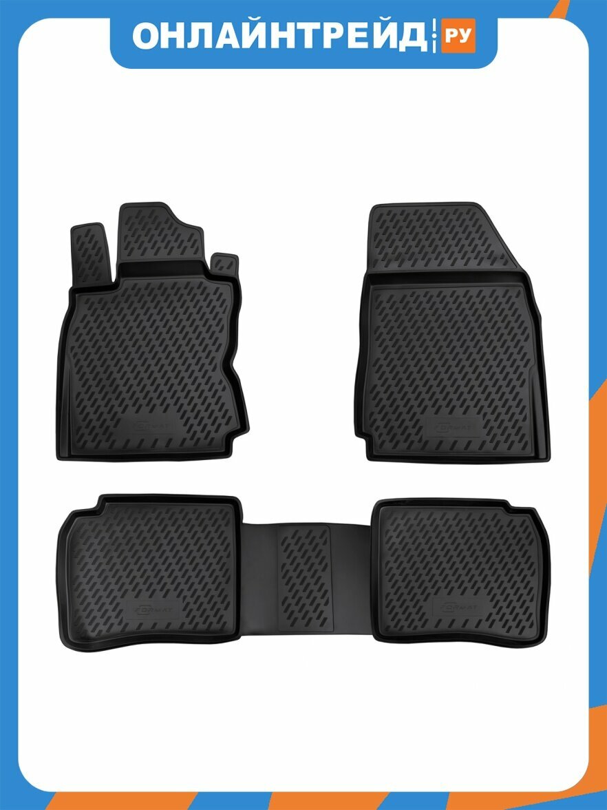 Коврики в салон Format для NISSAN Note (I, Ir), 2005-2013, ПУ, повышенная износостойкость