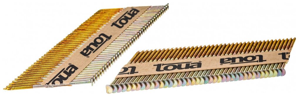 Гвоздь по дереву (2,87х63 мм, 3000шт.) рифленый c гальваническим покрытием TOUA 28763RIEG, деревянный, 87×63