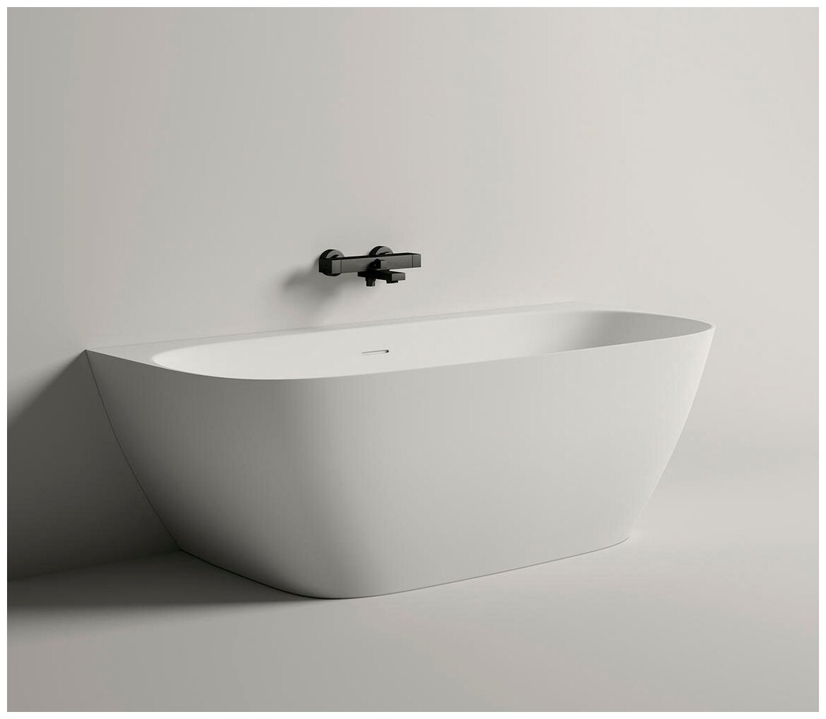 Ванна из искусственного камня Salini Sofia Wall 170 S-Sense 1700х800 белый глянец 102512G