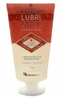 Возбуждающий интимный гель-смазка на водной основе Lubrimax Stimulate - 75 мл.