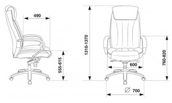 Кресло руководителя Бюрократ T-9922SL светло-коричневый Leather Eichel кожа крестовина металл хром