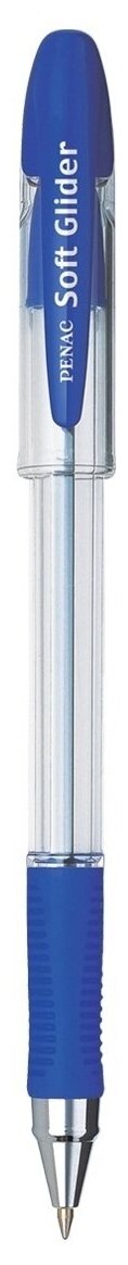 Ручка шариковая c масляными чернилами 0,38мм Penac Soft Glider, синяя (12шт)