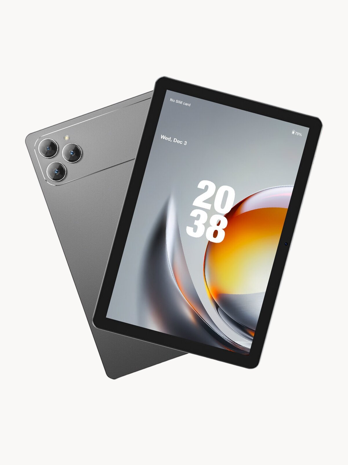 Планшет с клавиатурой, С динамиком Bluetooth-гарнитуры 10.1", 3000x1440|16ГБ|1ТБ,10000 мАч | Лидер среди подарков, серый