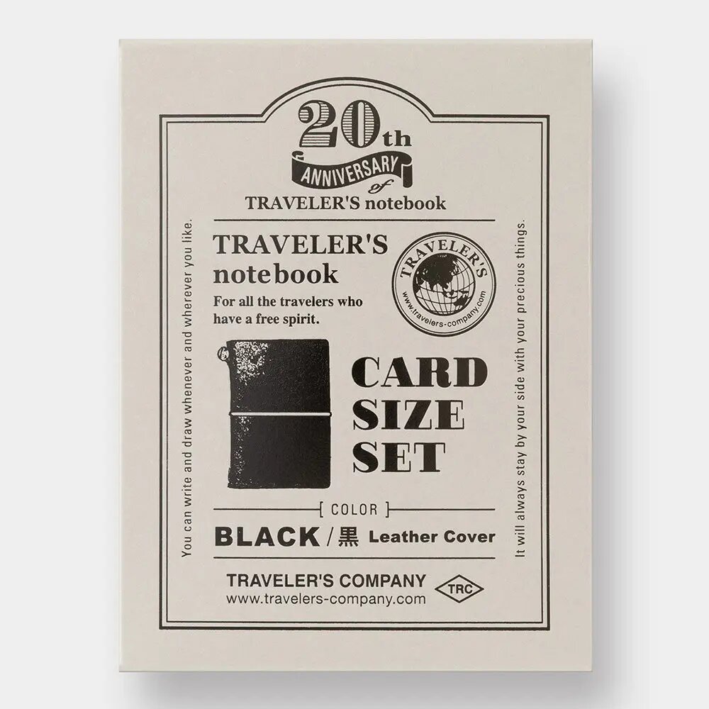 TRC TRAVELER'S COMPANY Travelers Factory 20-летний юбилейный набор Черный, Black suit
