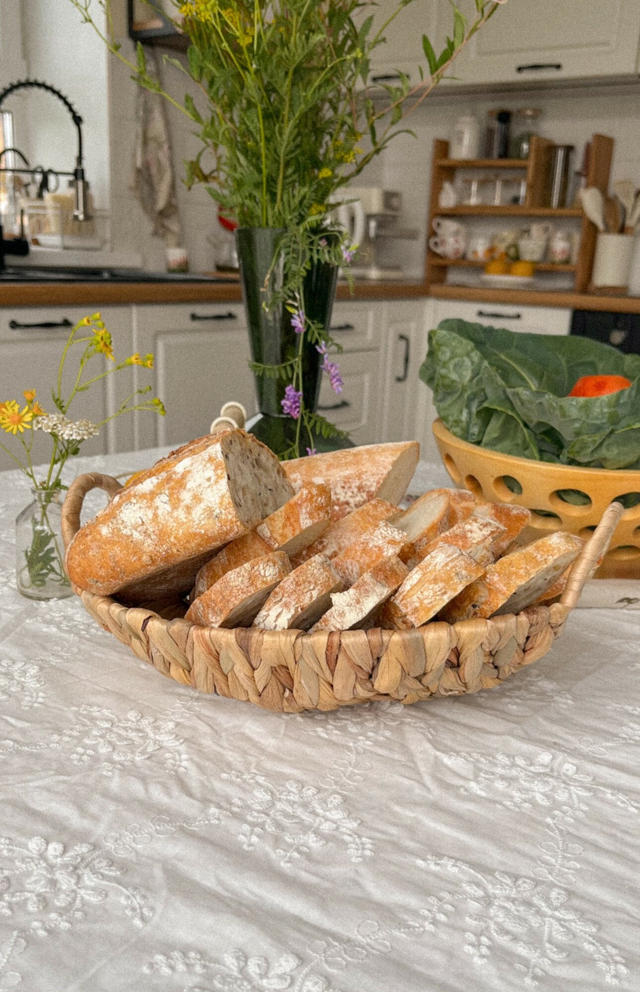 Плетеная корзина для хлеба "Овальная"