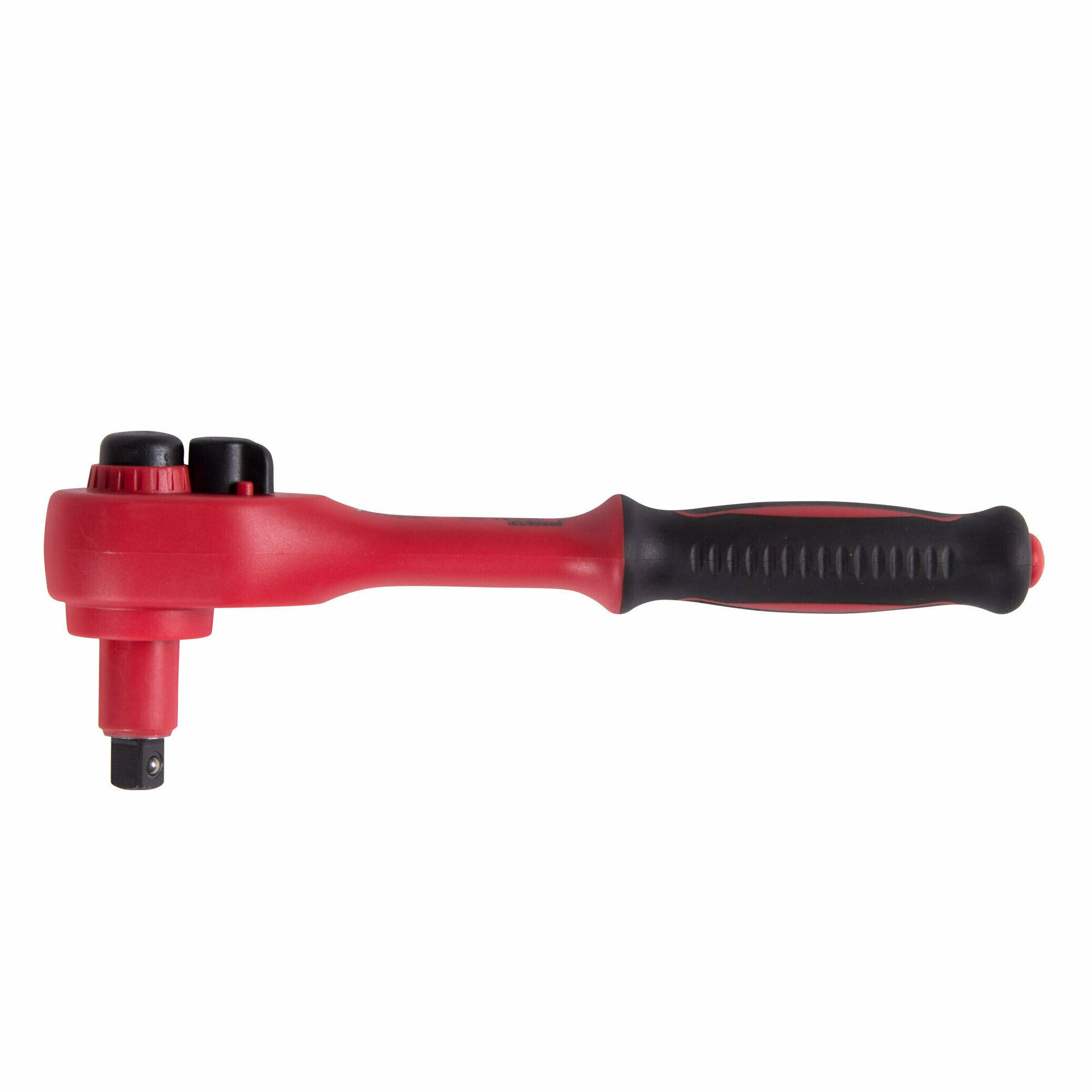 KING TONY Трещотка диэлектрическая 3/8", 200 мм, 24 зубца, флажковая с кнопкой, фиксатор 3771VE-08