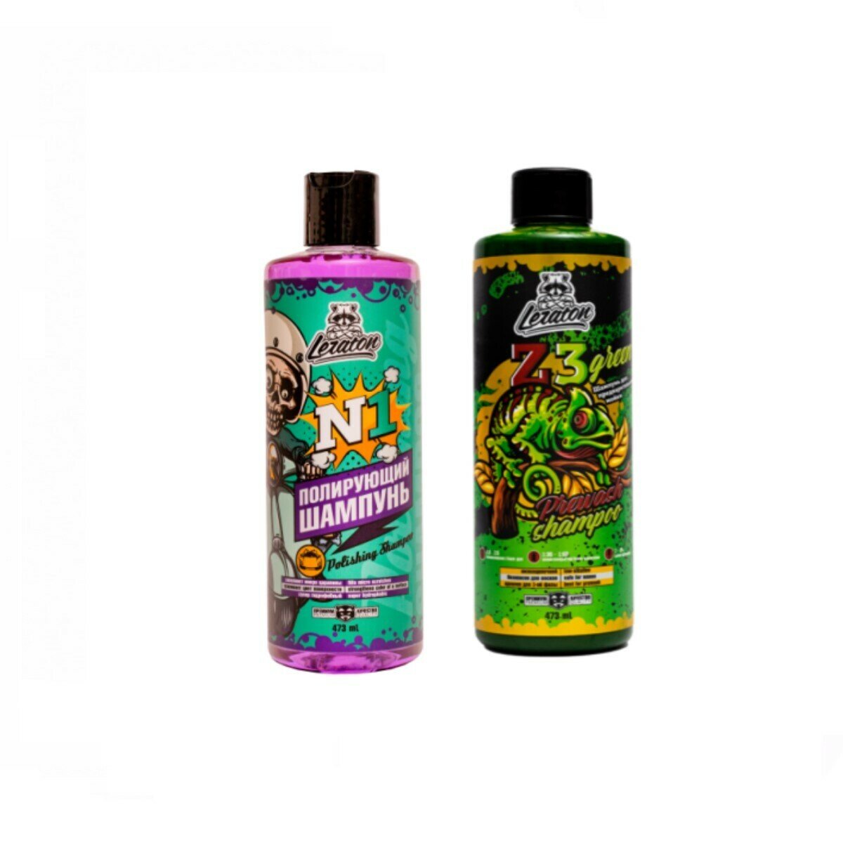 Набор для двухфазной мойки Z3 GREEN 473 мл + Полирующий шампунь N1
