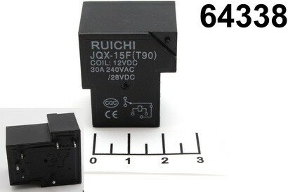 Реле =12V 30A/240V JQX-15F(T90)