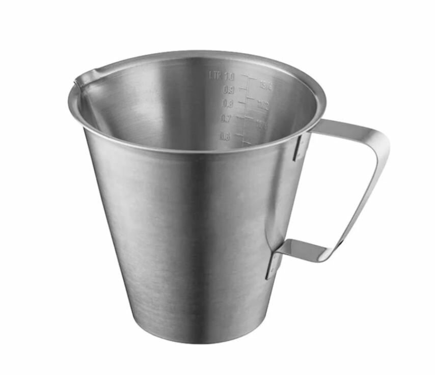 Кувшин мерный из нержавеющей стали 1л