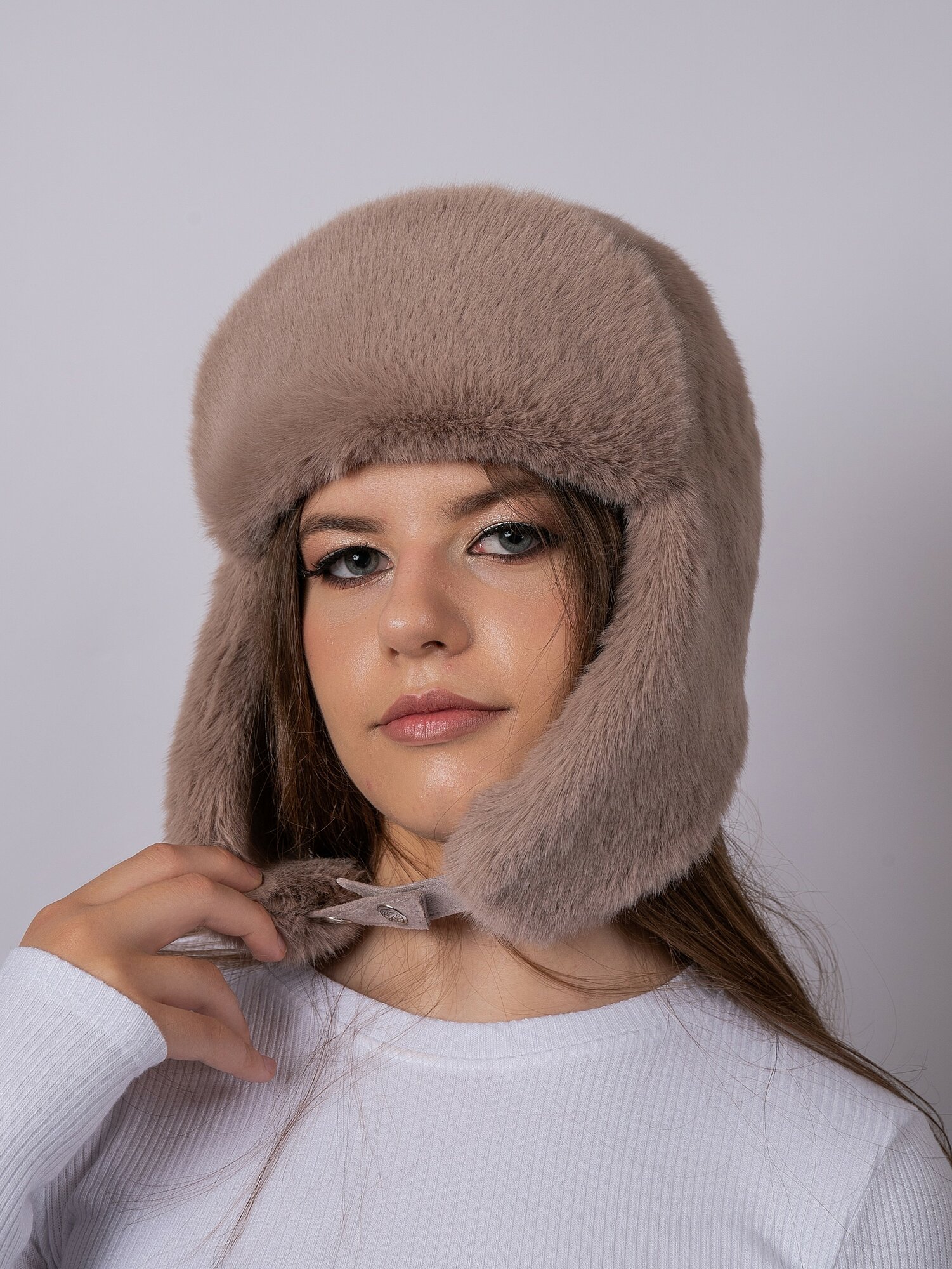 Шапка-ушанка для женщин