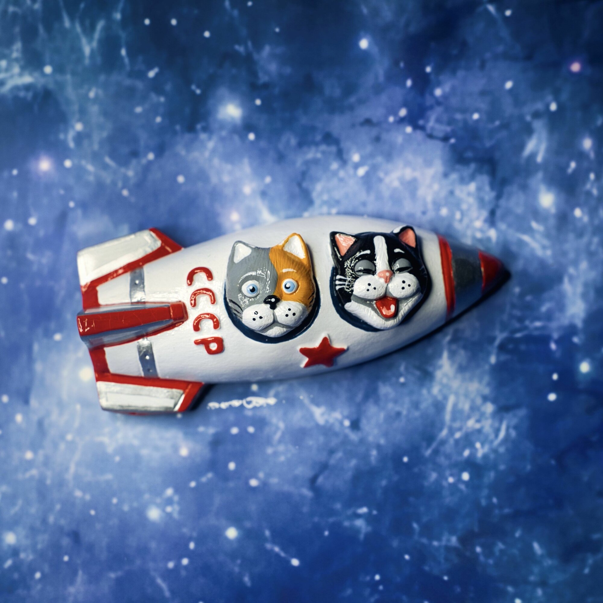 Коты Космонавты магнит коллекционный