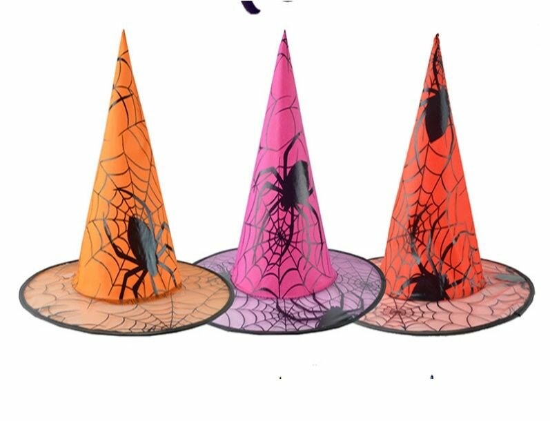 Колпак I-Brigth Company "Ведьма с пауком", полиэстер, длина 40см, для Хэллоуина