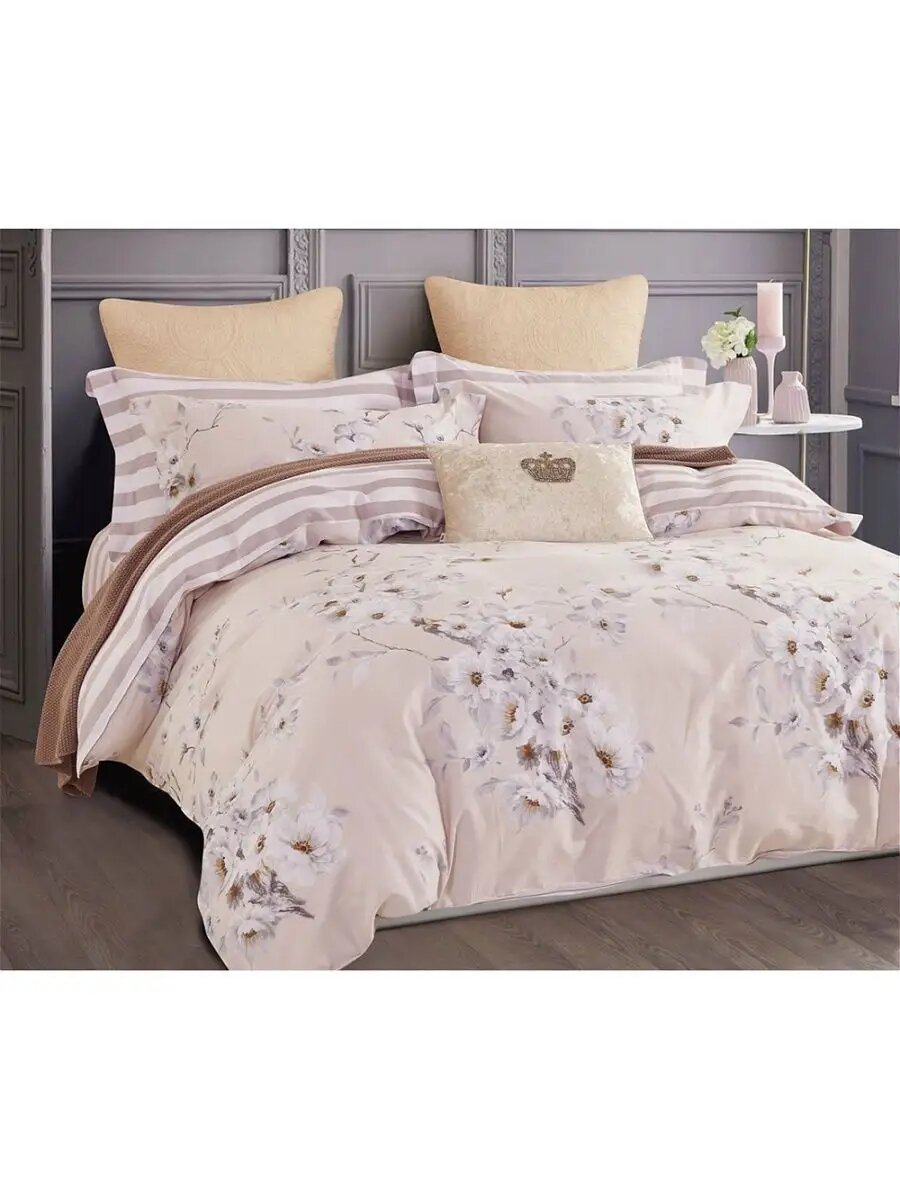 Постельное бельё евро 4 наволочки хлопок Twill