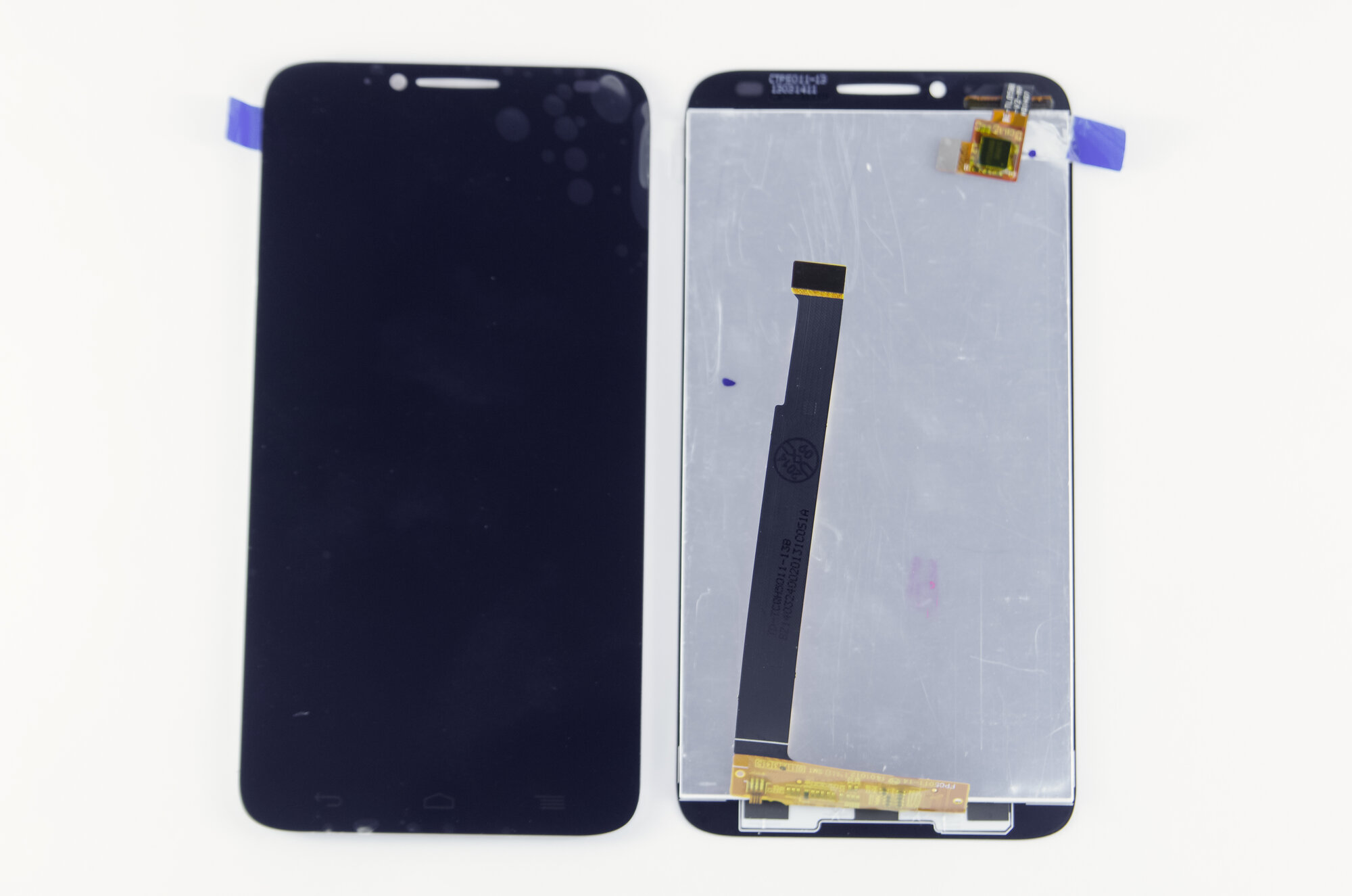 Дисплей для Alcatel OT6037 Idol 2+Тачскрин черный в раме ориг