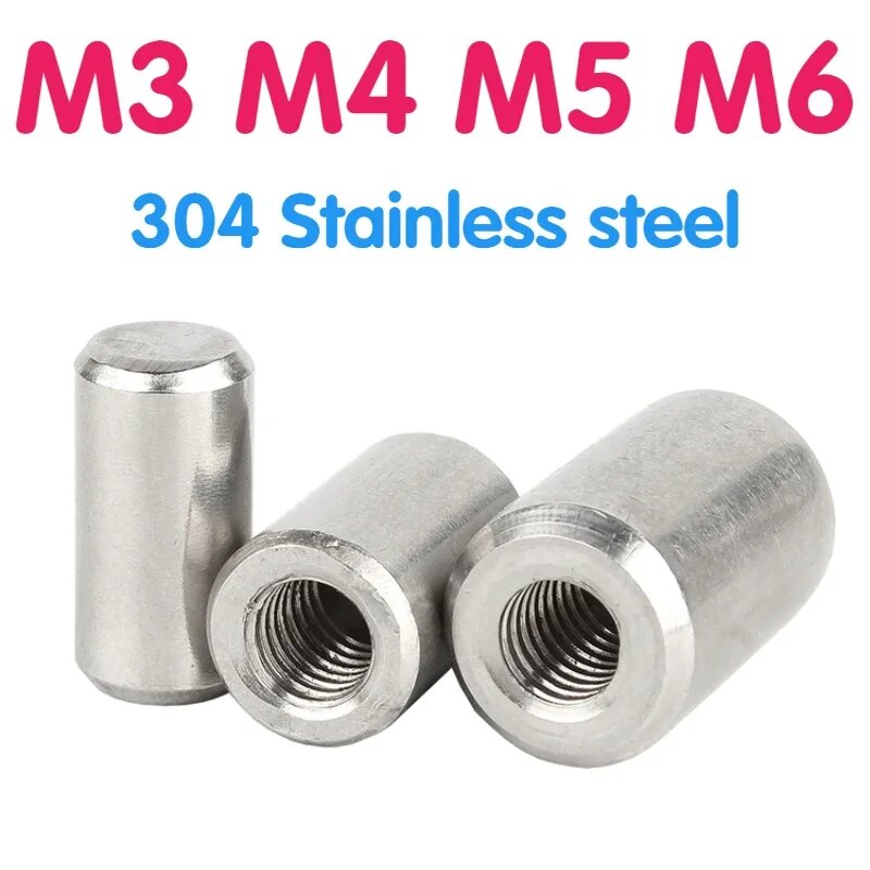 Штифт цилиндрический нержавеющая сталь M3 M4 M5 M6 4x50xM3(1Pcs)