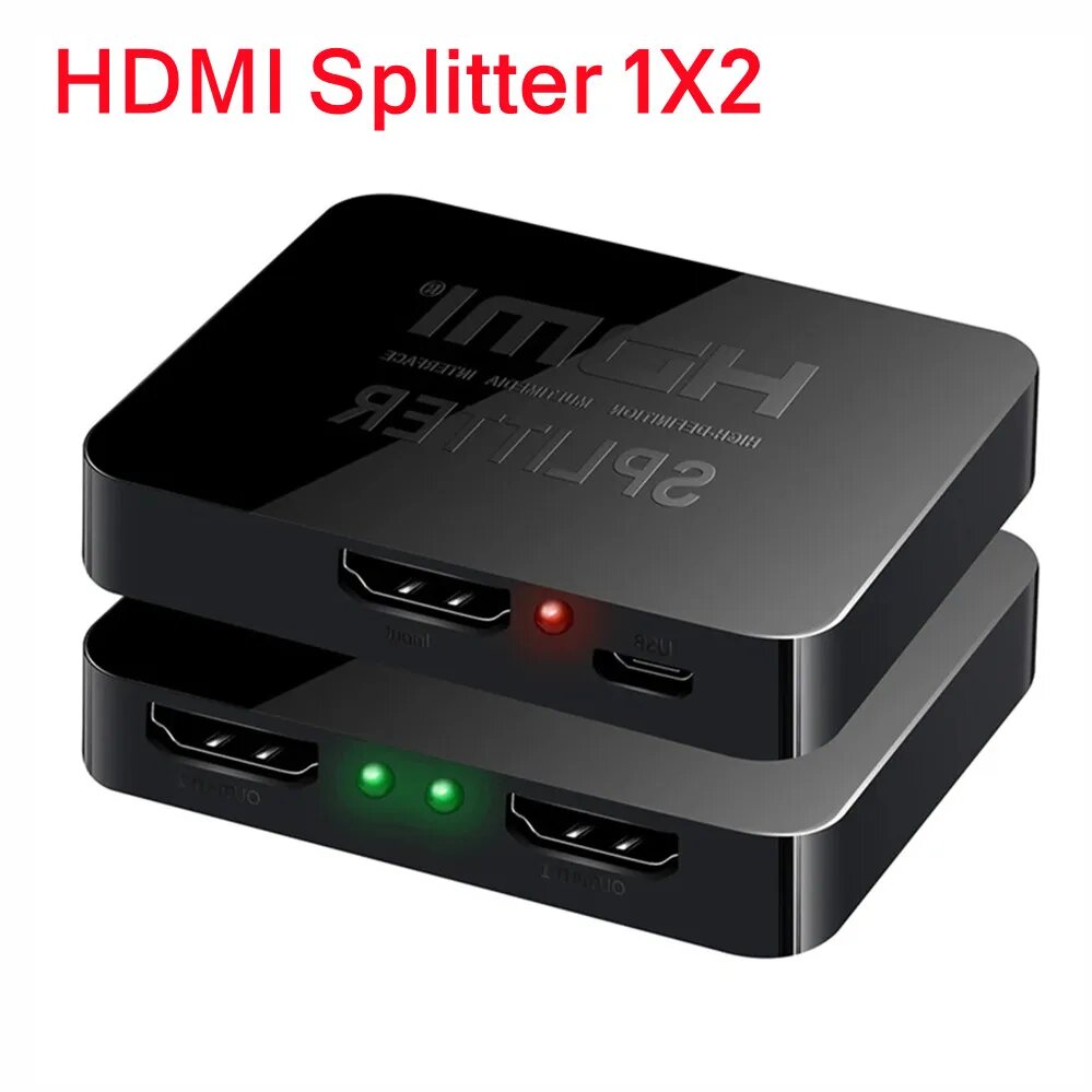 HDMI разветвитель 1 в 4 HDMI Splitter 1X2