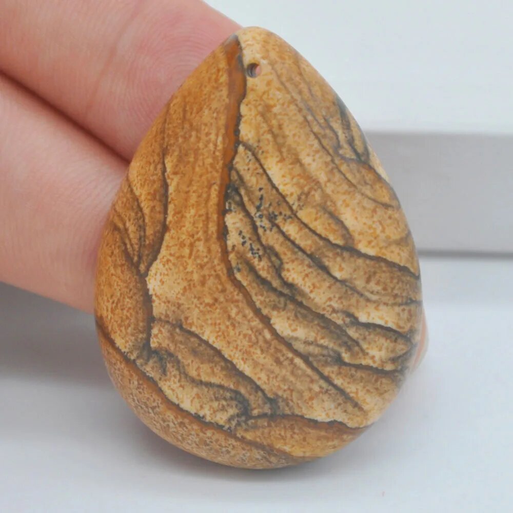 Кабошон Picture Jasper, камень, цвет пикчер джаспер