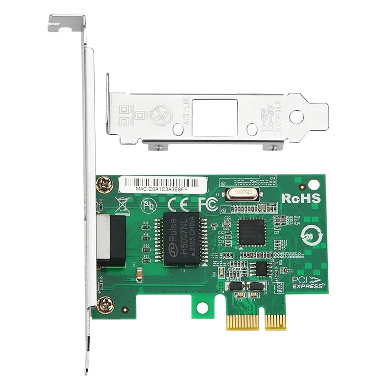 Для Intel I210 Чип 10/100/1000 Мбит/с PXE Startup PCI Express Сетевая карта для ПК PCIE X1 к RJ45 Гигабитный сетевой адаптер Ethernet