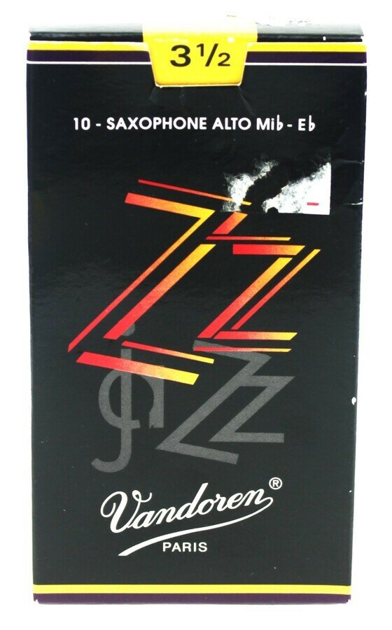 Трости для альт-саксофона Mib - Eb размера 3 1/2 (10 шт.), SR4135, jaZz, Vandoren, Франция