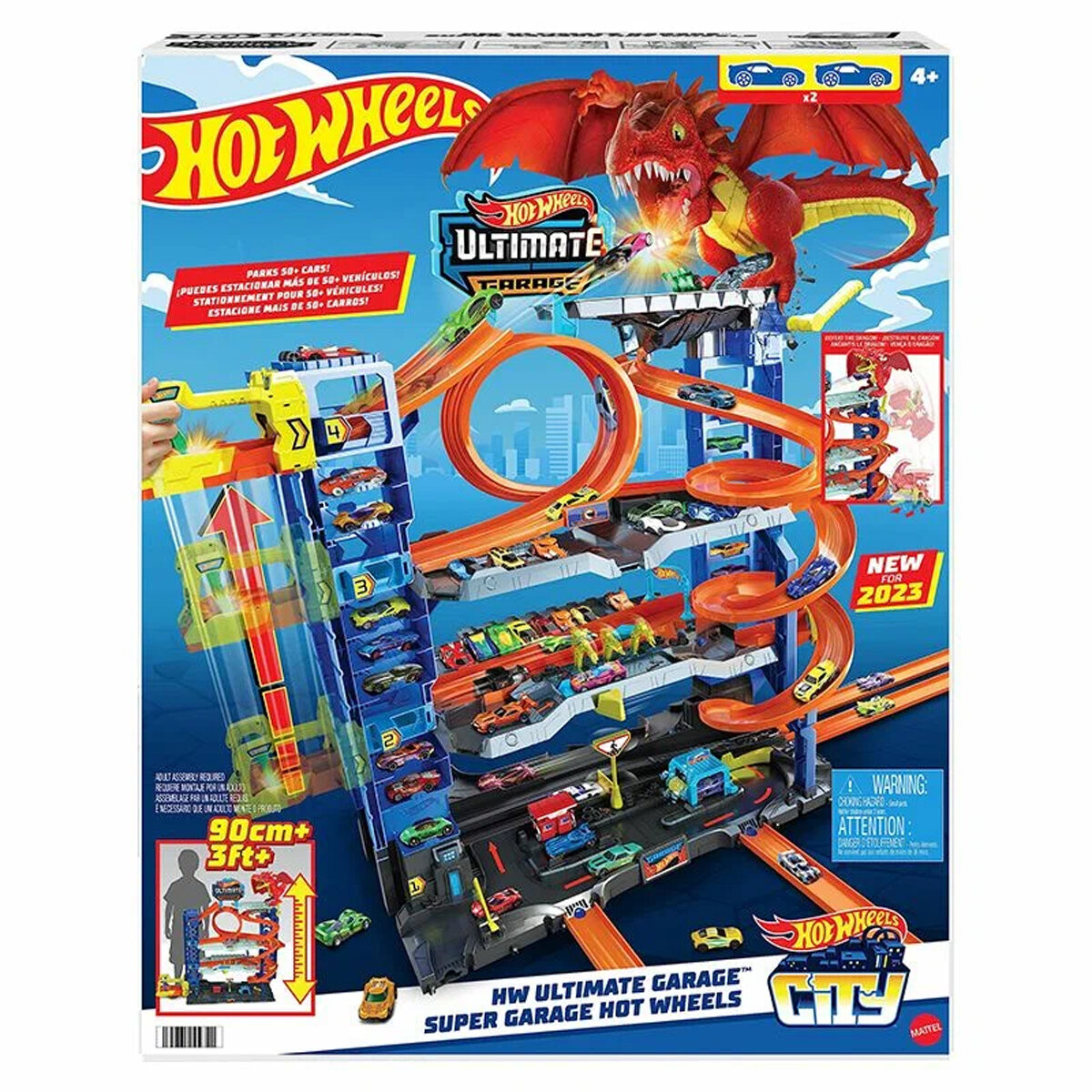 Mattel Hot Wheels HW Ultimate Garage/ Городская трасса для игрушечных автомобилей, Детские гоночные игрушки