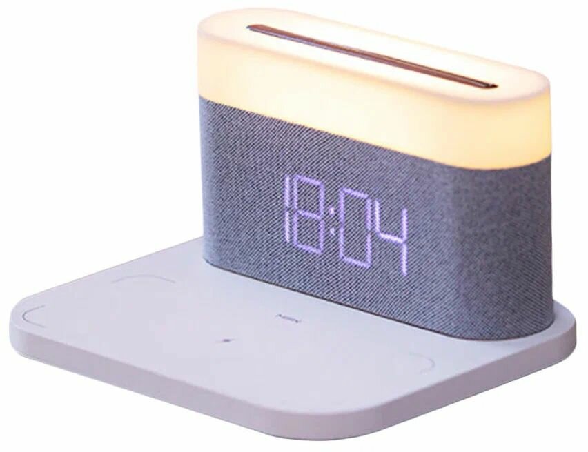 Ночник с часами Xiaomi Youpin VFZ Led Lamp Wireless Charger (C-WCLL-C01,3251070), Белый/White**
